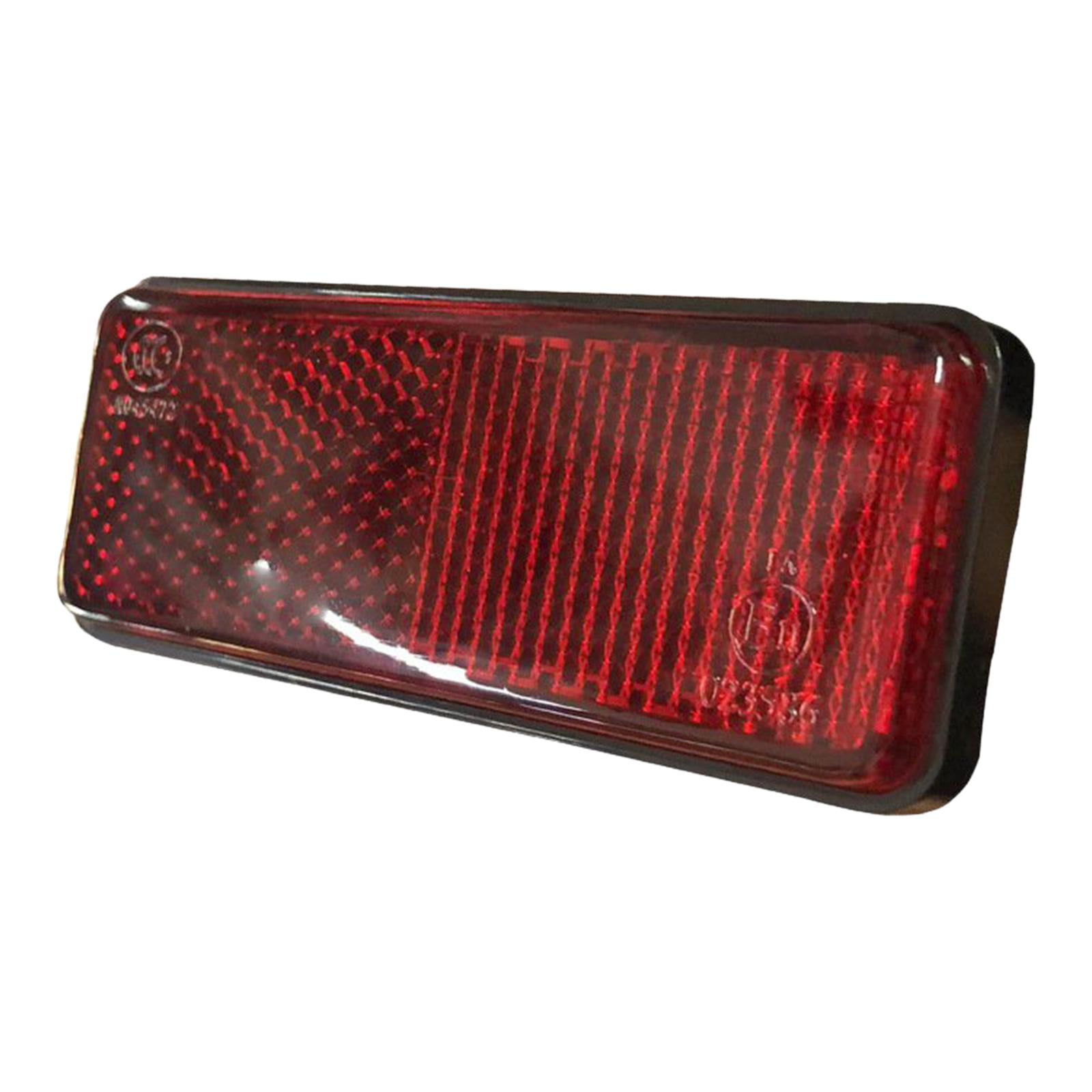 Universal Motorcycle Red Reflector, Repair Part High Quality Rectangle ...