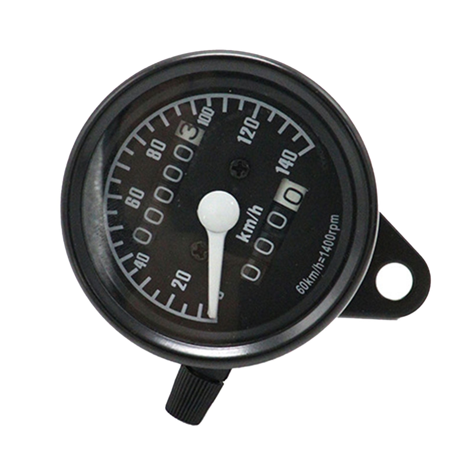 Universal Motorcycle Speedometer 12V 0 to 140KM/h Retro Odometer ...