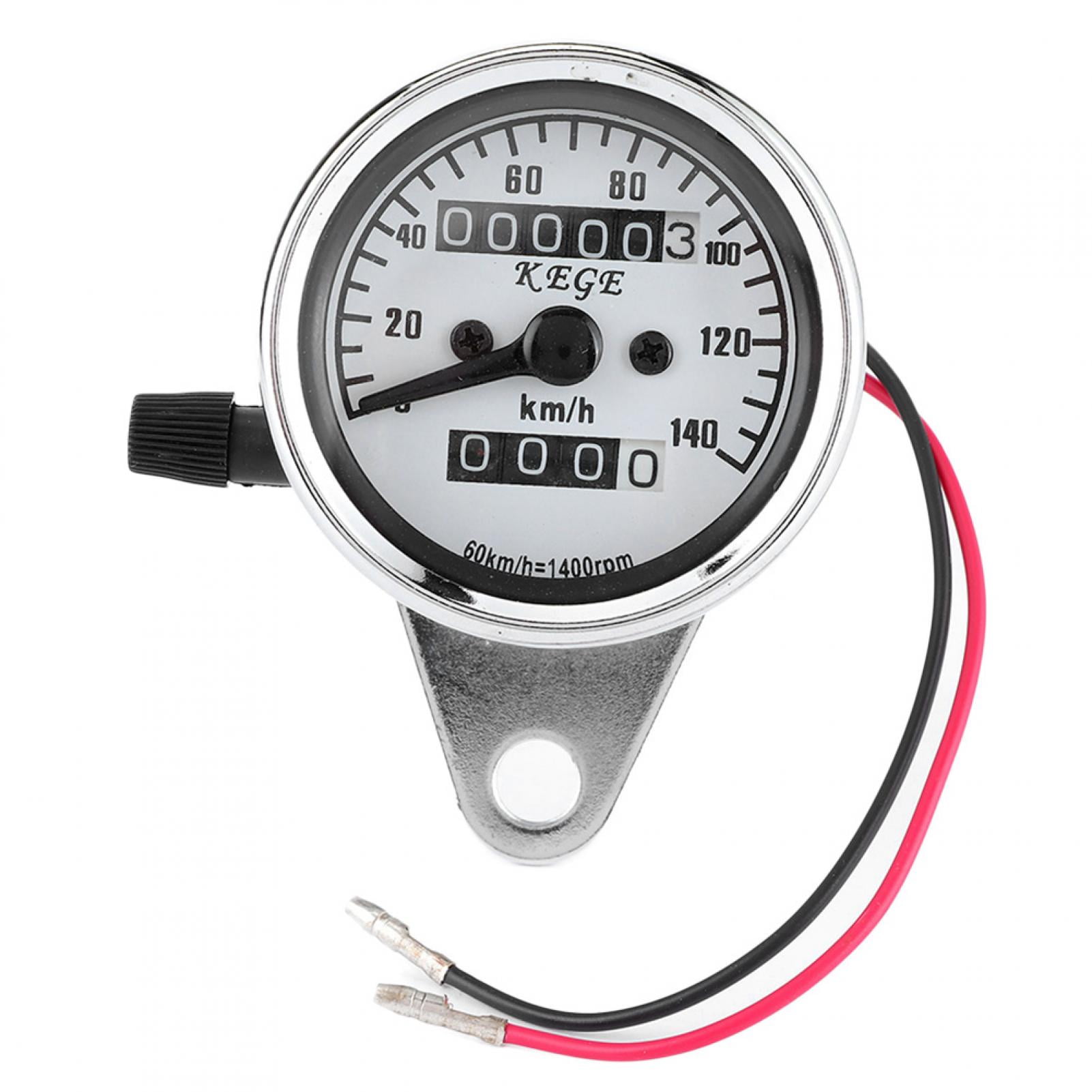 Universal Motorcycle Speedometer Odometer 12V Night Viewing Meter ...