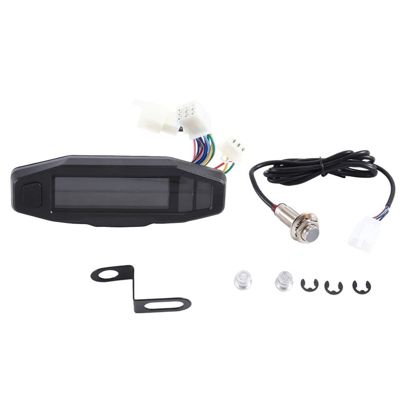 Universal Motorcycle Speedometer Tachometer Oil Gauge HD Screen Digital ...