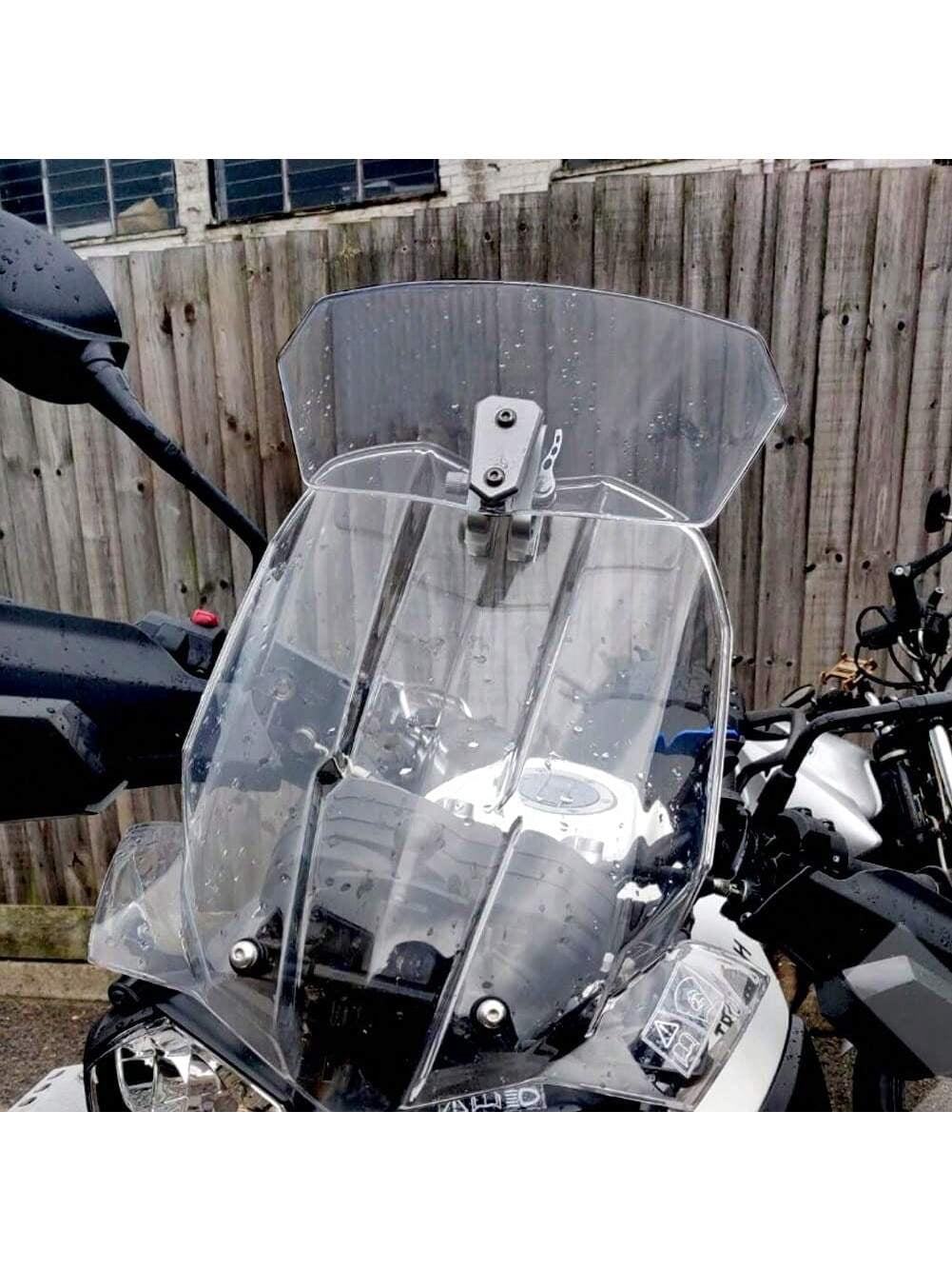 Universal Motorcycle Windshield Extension Heightened Airflow Adjustable ...