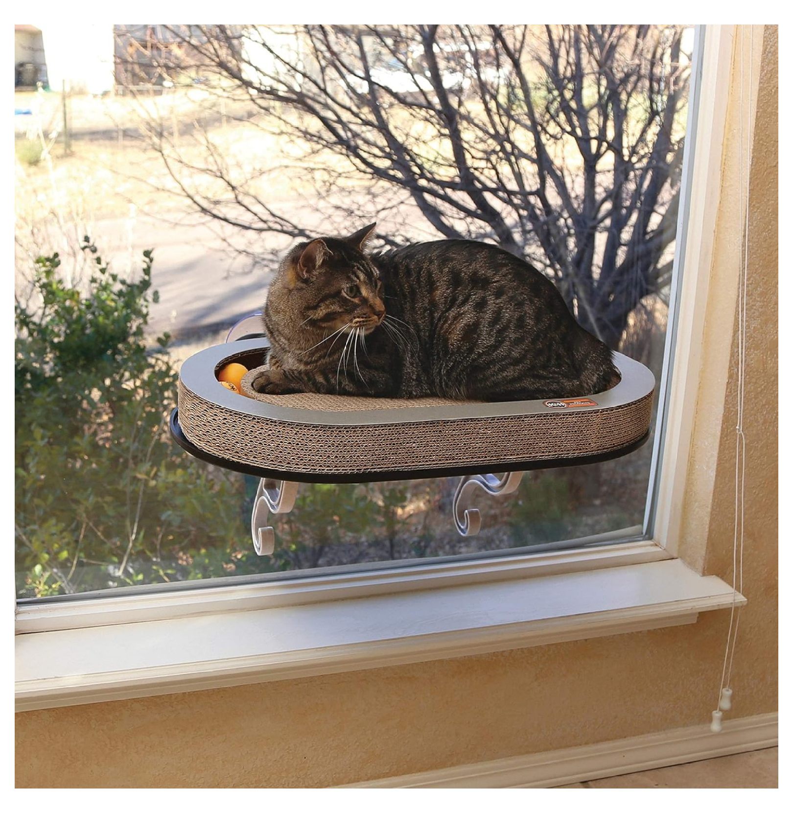 Universal Mount Kitty Sill Cat Window Perch 14 X 24 Inches Scratcher ...