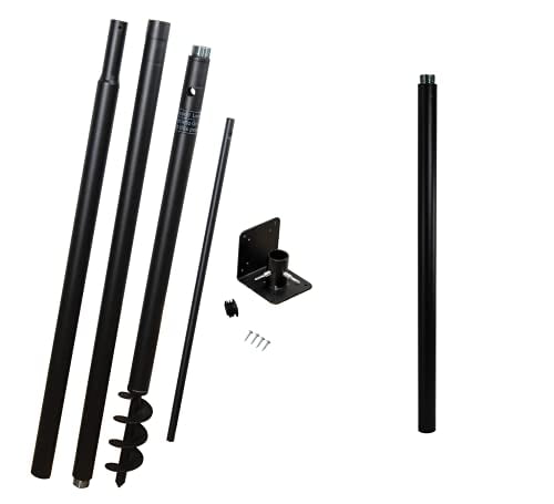Universal Mounting Pole Kit - Great for post-mounted Bird Houses and ...