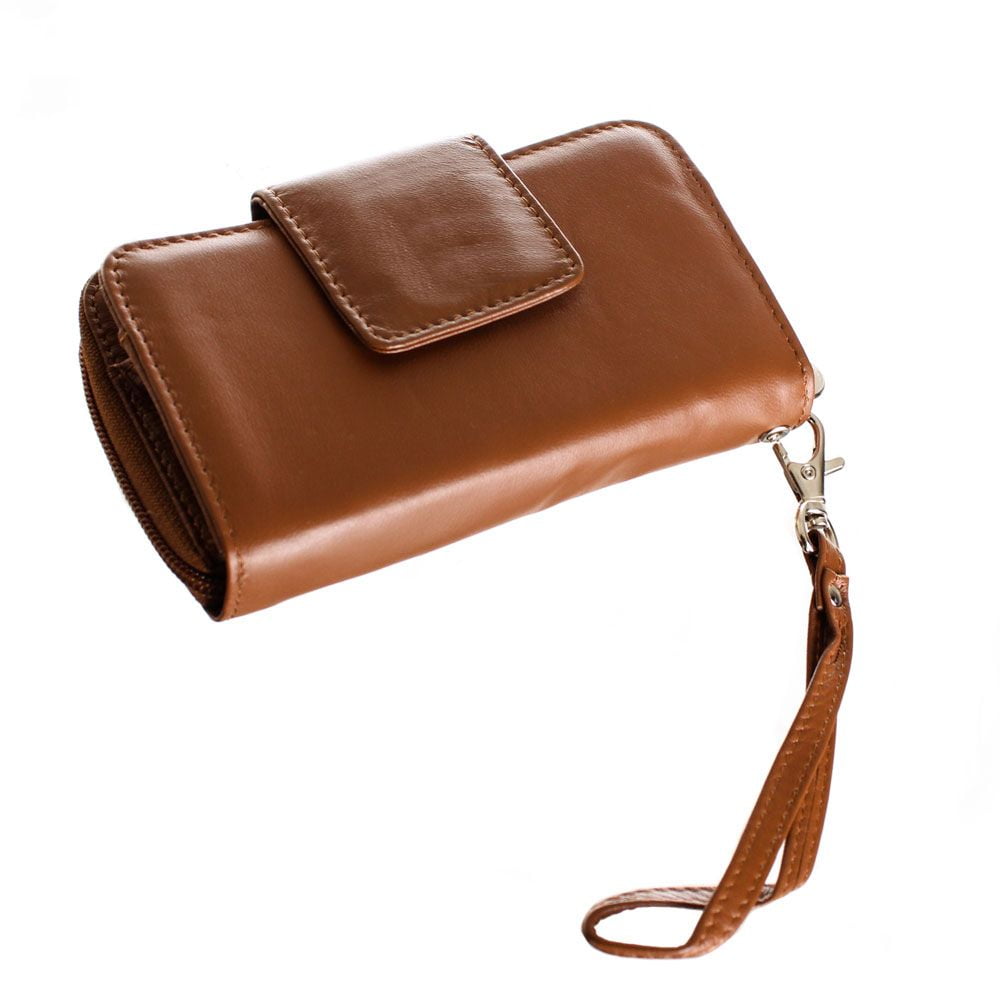 Universal Multiple-Storage Genuine Leather Clutch Wallet/Phone Holder ...