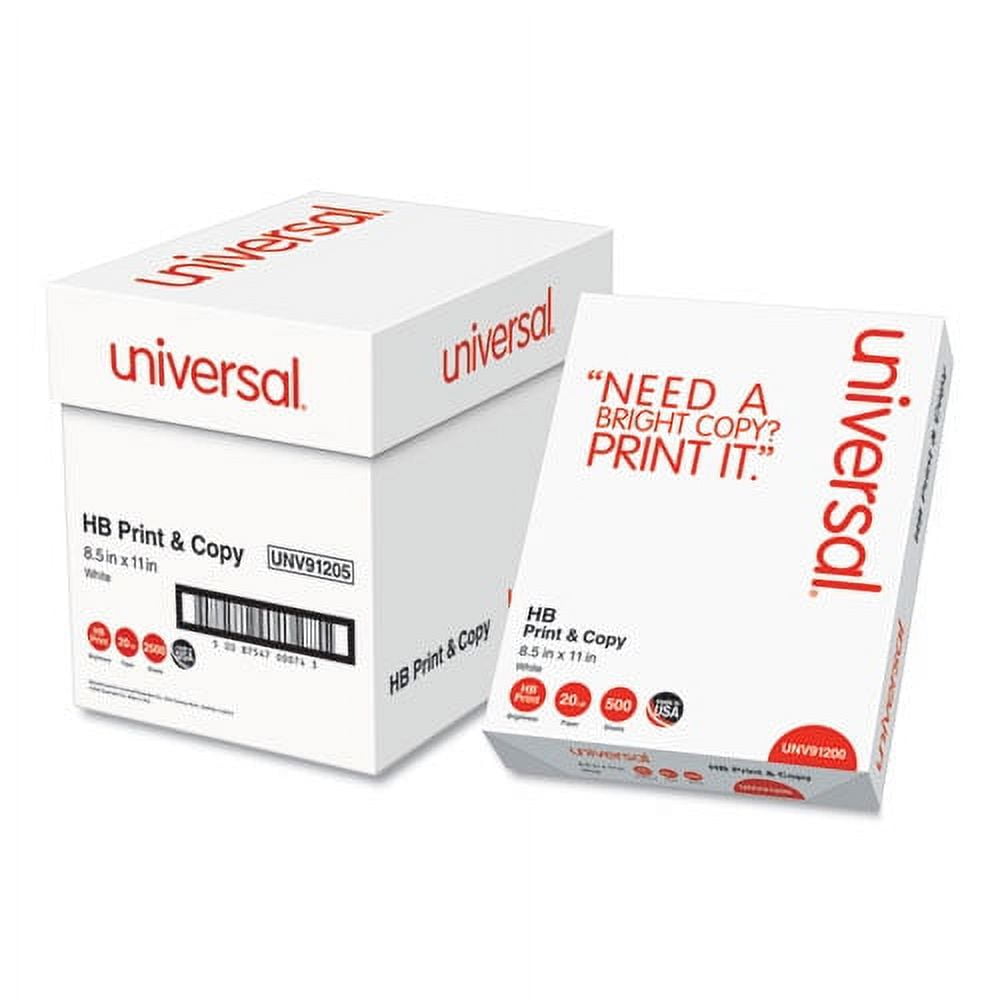 Universal, Multipurpose Paper, 96 Bright, 20 Lb, 8.5 X 11, Bright White ...