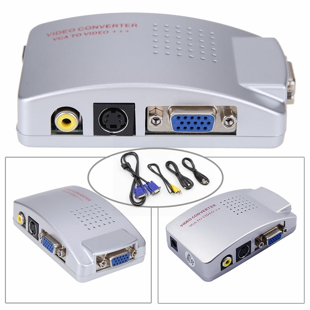 Universal NTSC PAL VGA To TV AV RCA Signal Adapter Converter Video ...