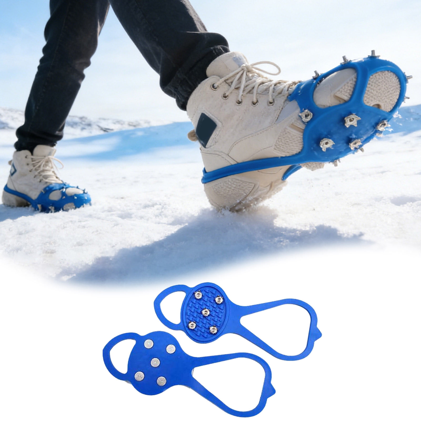 Universal Non 5 Silicone Traction Cleats for Shoes Ice & Grips for ...