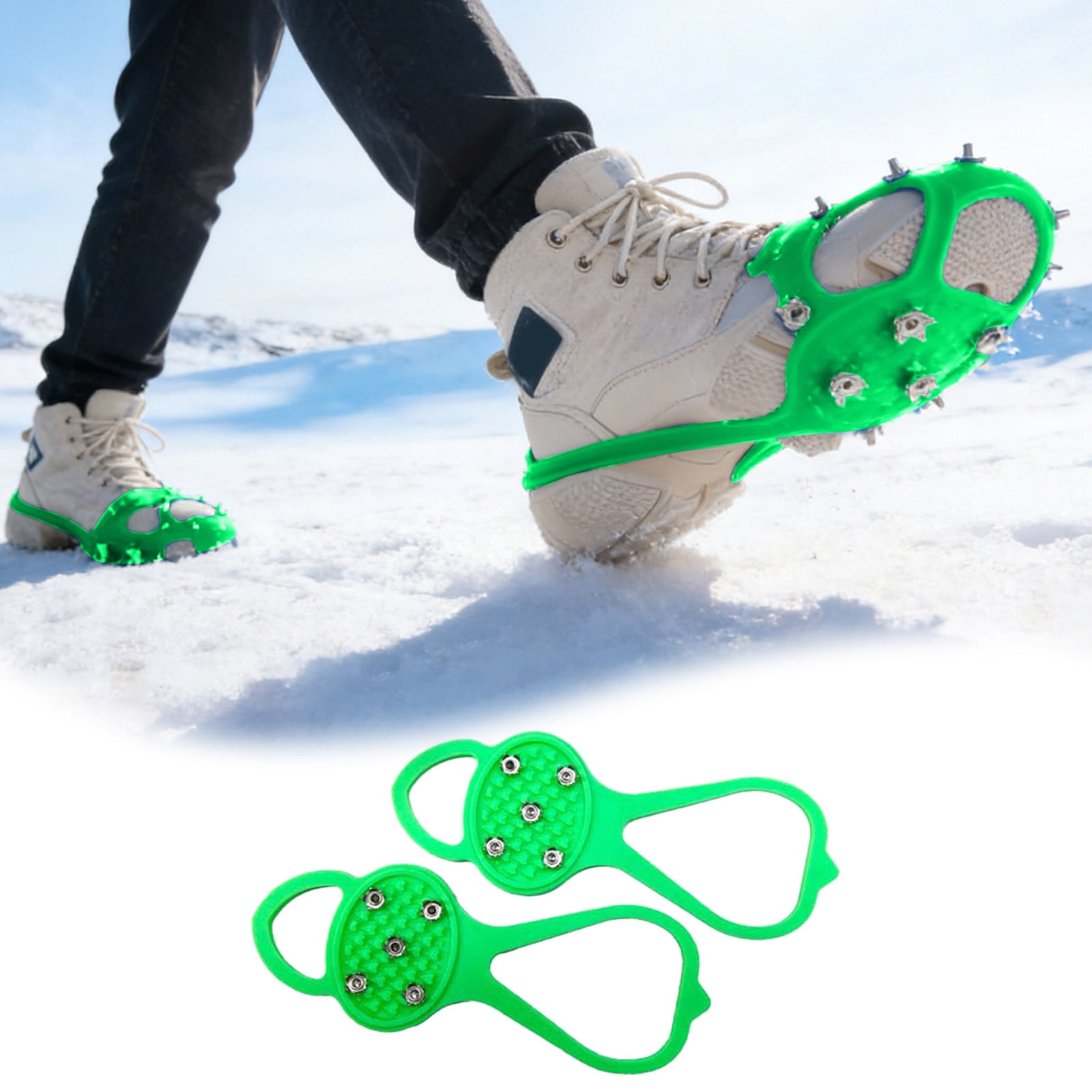 Universal Non 5 Silicone Traction Cleats for Shoes Ice & Grips for ...