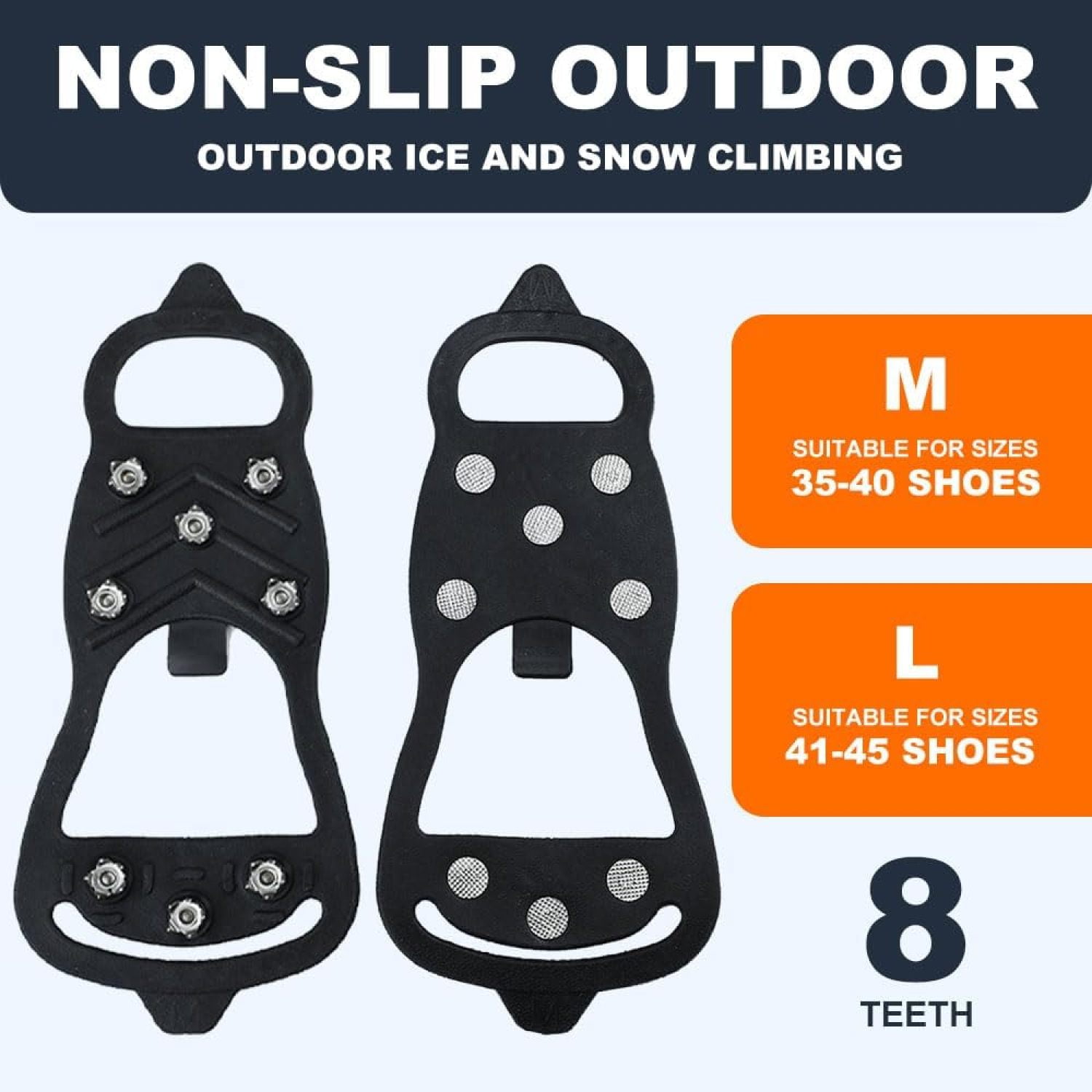Universal Non-Slip Gripper Spikes, 2025 Upgraded Anti Slip Silicone ...