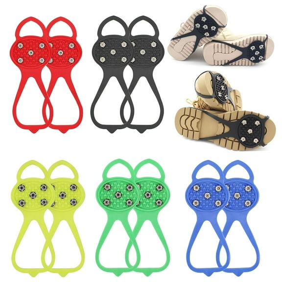 Universal Non-Slip Shoe Gripper Spikes, Traction Cleats for Ice & Snow ...