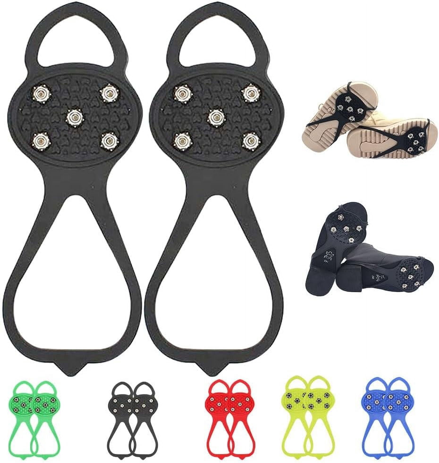Universal Non-Slip Gripper Spikes,5-Tooth Crampon Non-Slip Silicone ...