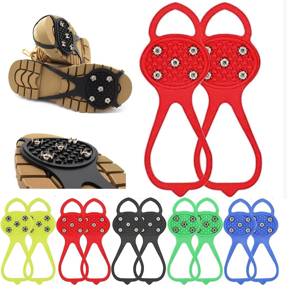 Universal Non-Slip Gripper Spikes, Anti-Skid Snow Ice Shoe Spikes with ...