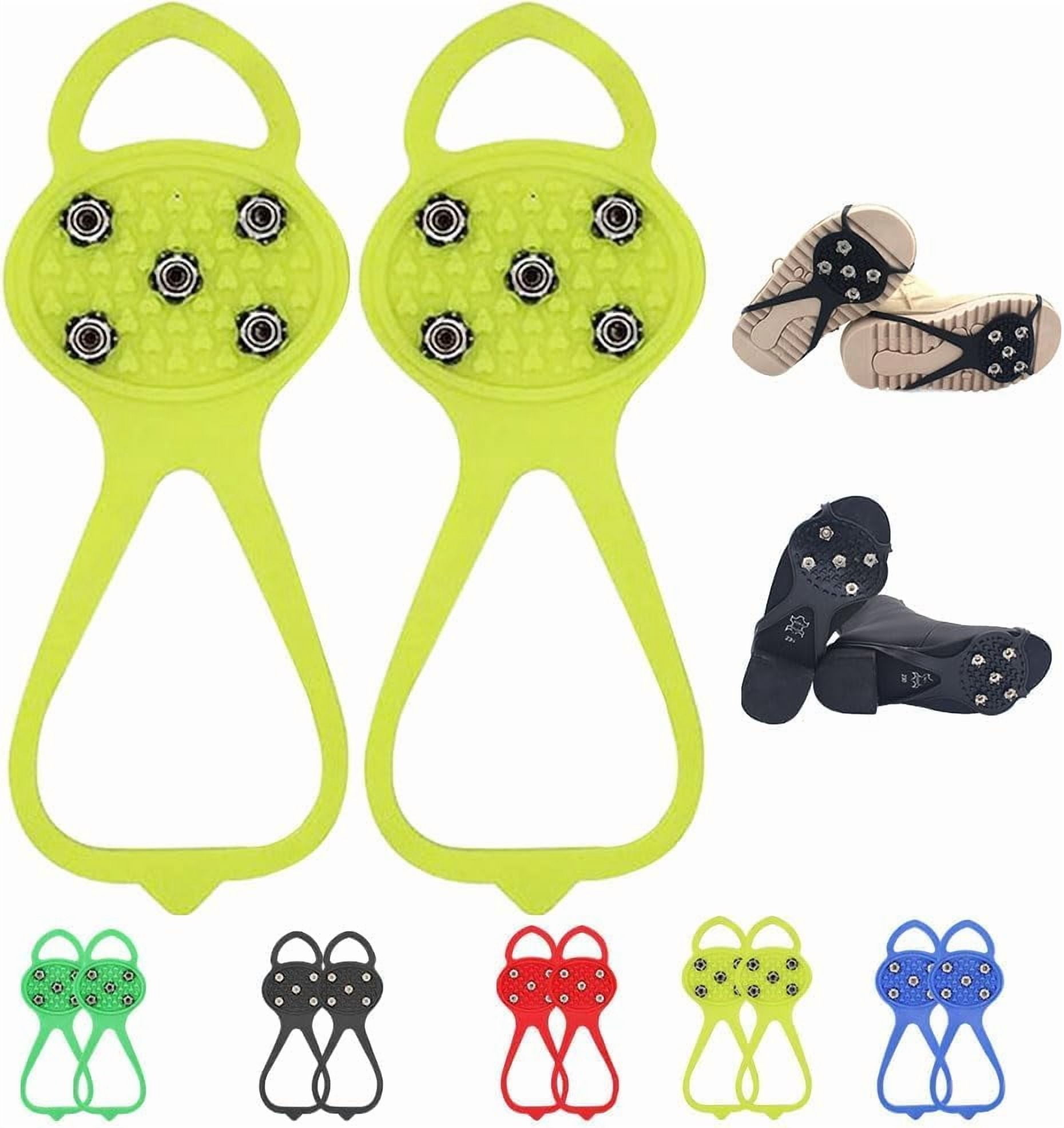 Universal Non-Slip Gripper Spikes, Anti-Skid Snow Ice Shoe Spikes, 5 ...