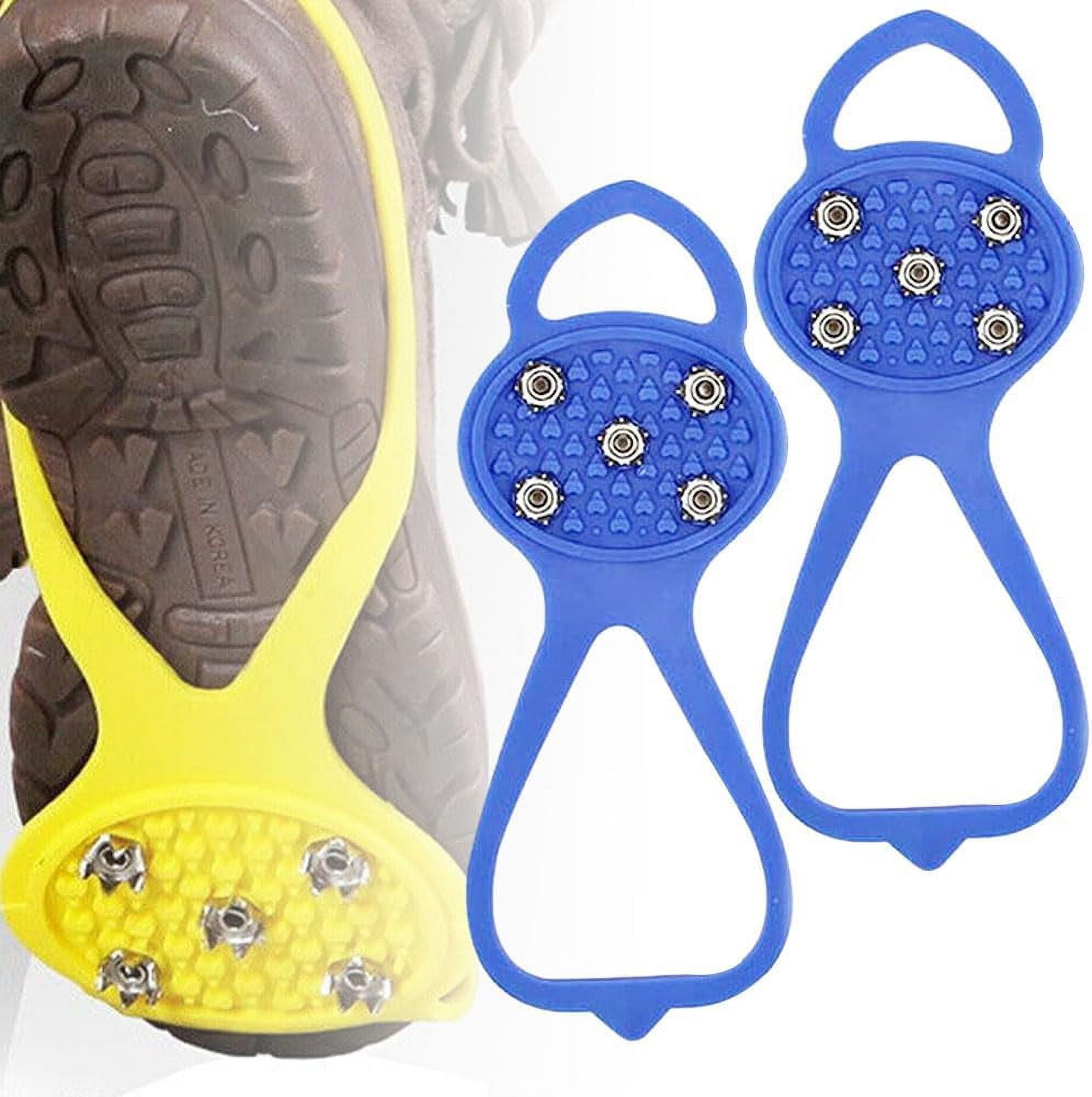 Universal Non-Slip Gripper Spikes, Ice Traction Cleats with 5 Tooth ...