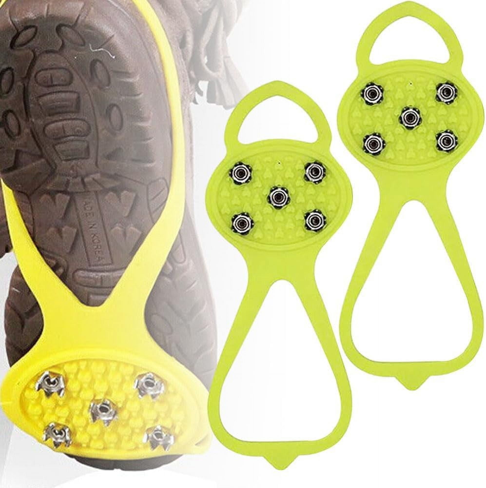 Universal Non-Slip Gripper Spikes, Ice Traction Cleats with 5 Tooth ...