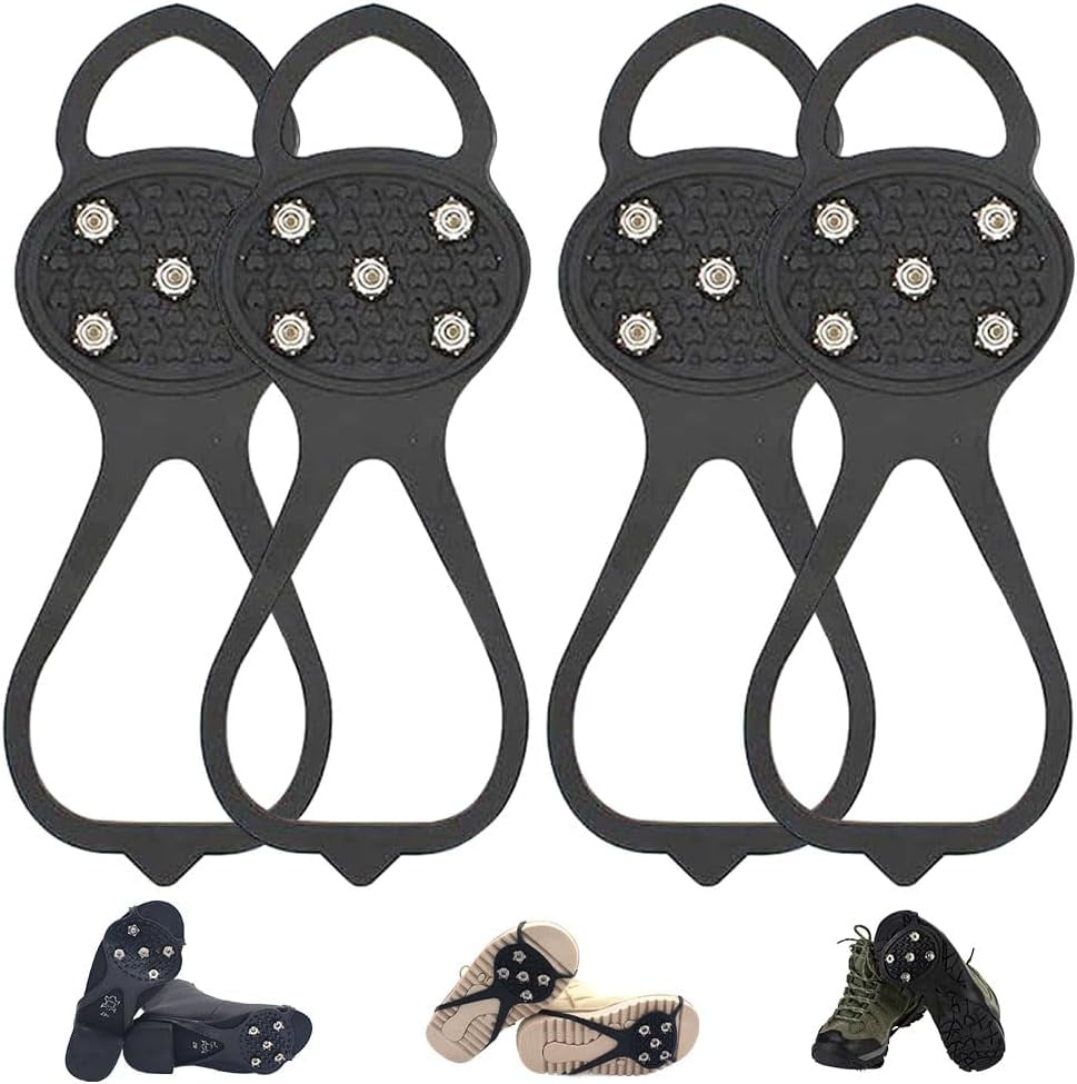 Universal Non-Slip Gripper Spikes, New Gripper Shoe Grips with 5 Tooth ...