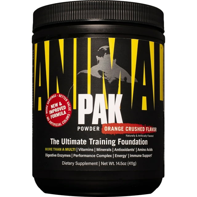 Universal Nutrition Animal Pak Powder Multivitamin, Muscle Building ...