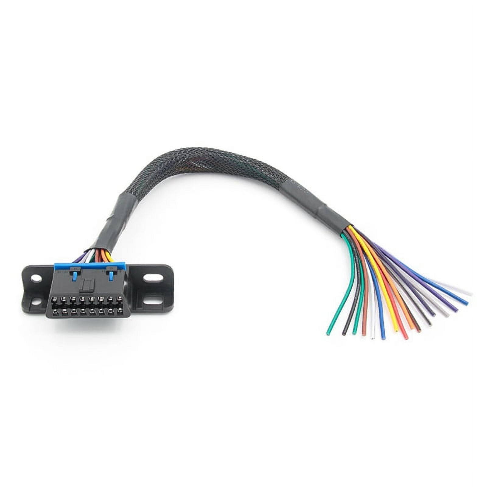 Universal OBD2 16Pin Female Connector to Open OBD Cable Female ...