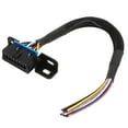 Universal OBD2 Female Connector to Open Cable, 16PIN Dash Port Pigtail ...