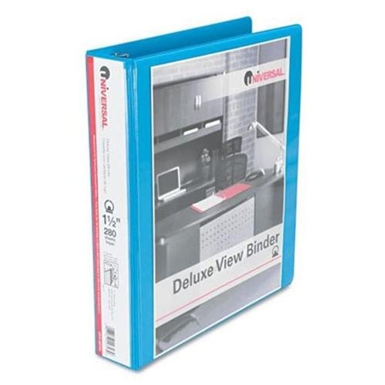 Universal Office Products 20723 Deluxe Round Ring Vinyl View Binder, 1 ...