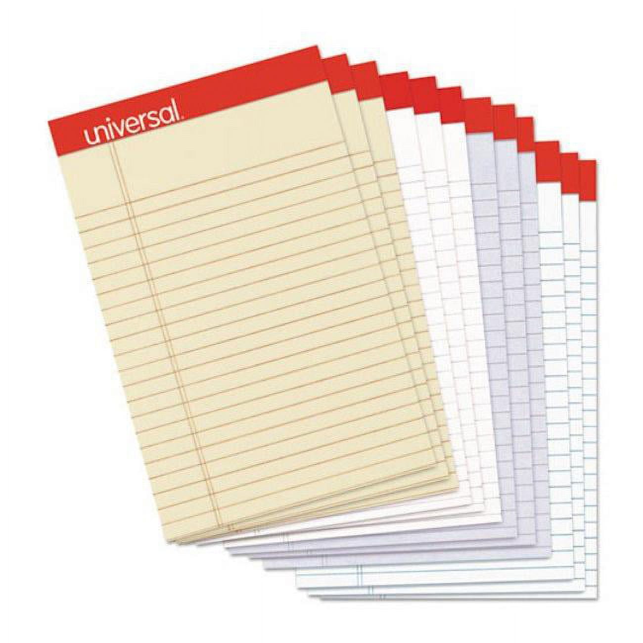 Universal Office Products 35855 Perforated Ruled Writing Pads, Narrow ...