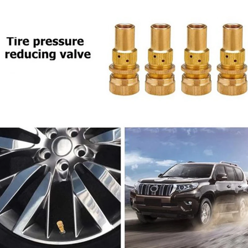 Universal Offroad Brass Tire Deflators Kit Automatic Tyre Tire Pressure ...