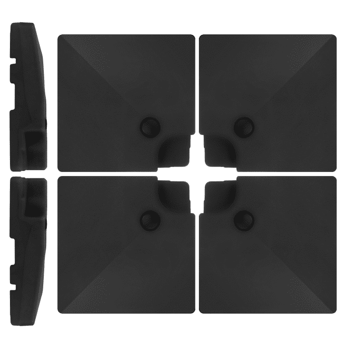 Universal Offset Umbrella Base, 400lb Ballast Capacity Umbrella Stand ...