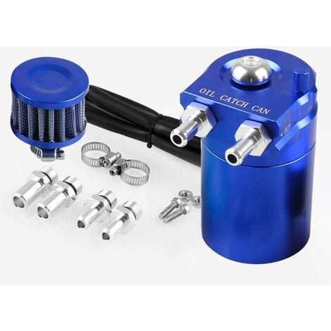 Universal Oil Catch Can, 300ml Air Filter Engine Breather Separator Oil ...