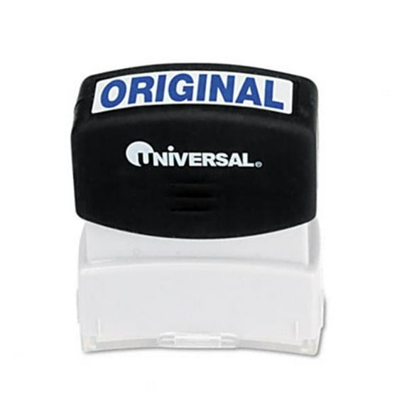 Universal One-Color Message Stamp Original Pre-Inked/Re-Inkable Blue ...