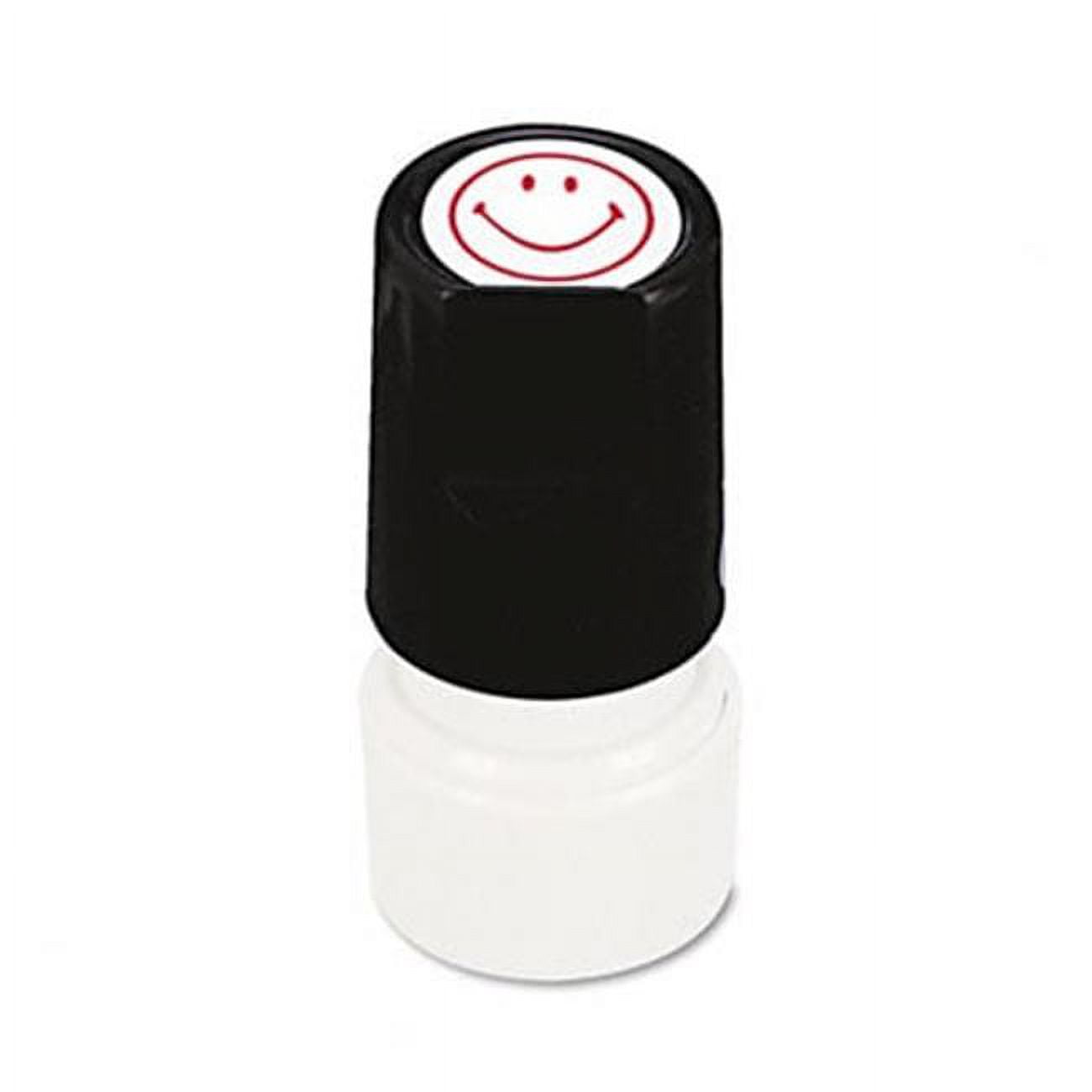 Universal One-Color Round Message Stamp Smiley Face Pre-Inked/Re ...