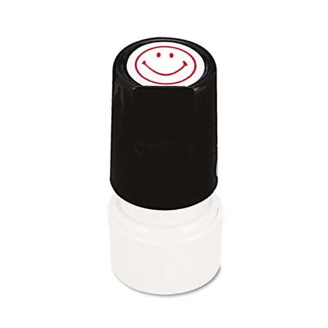 Universal One-Color Round Message Stamp Smiley Face Pre-Inked/Re ...