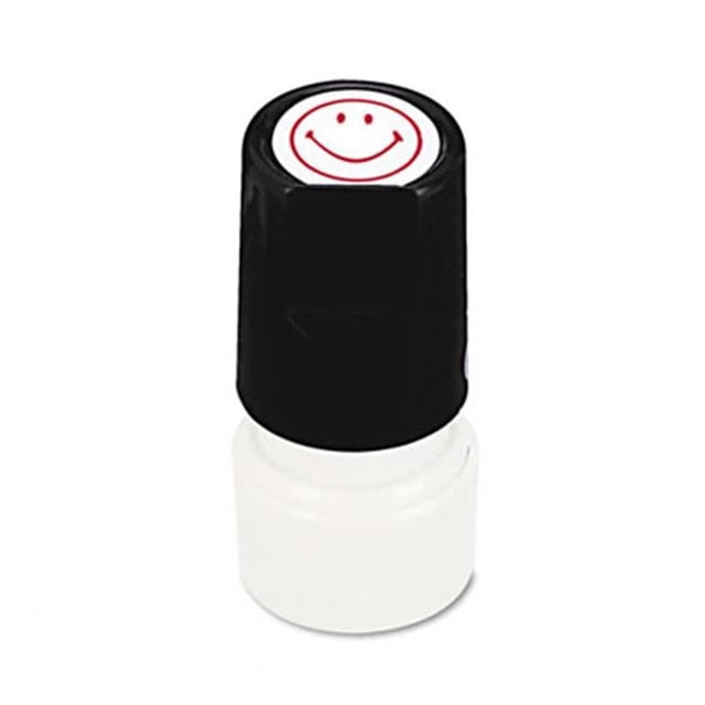 Universal One-Color Round Message Stamp Smiley Face Pre-Inked/Re ...