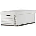 Universal One Lift-Off Lid File Storage Box, Legal, Fiberboard, White ...