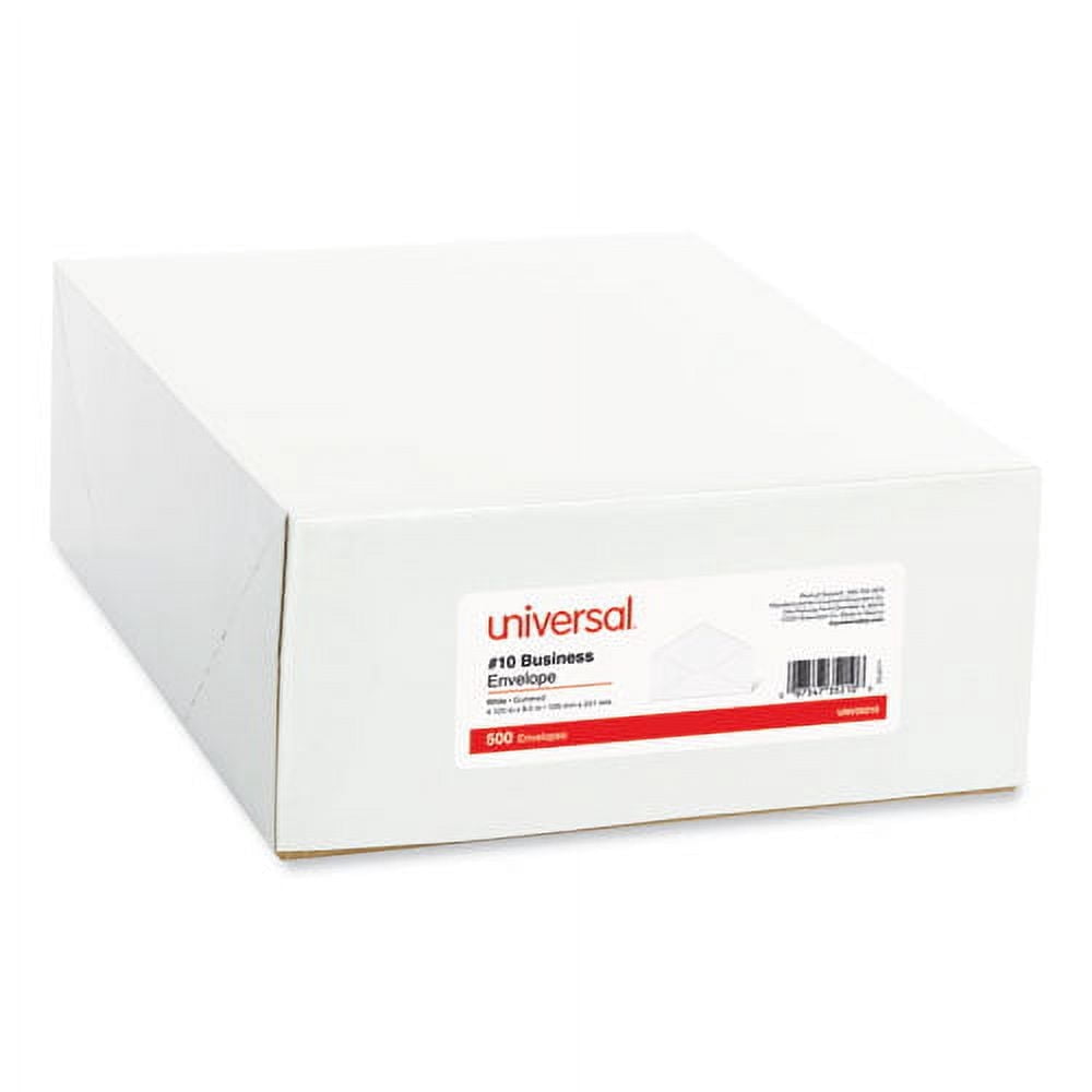 Universal Open-Side Business Envelope, #10, Monarch Flap, Gummed ...