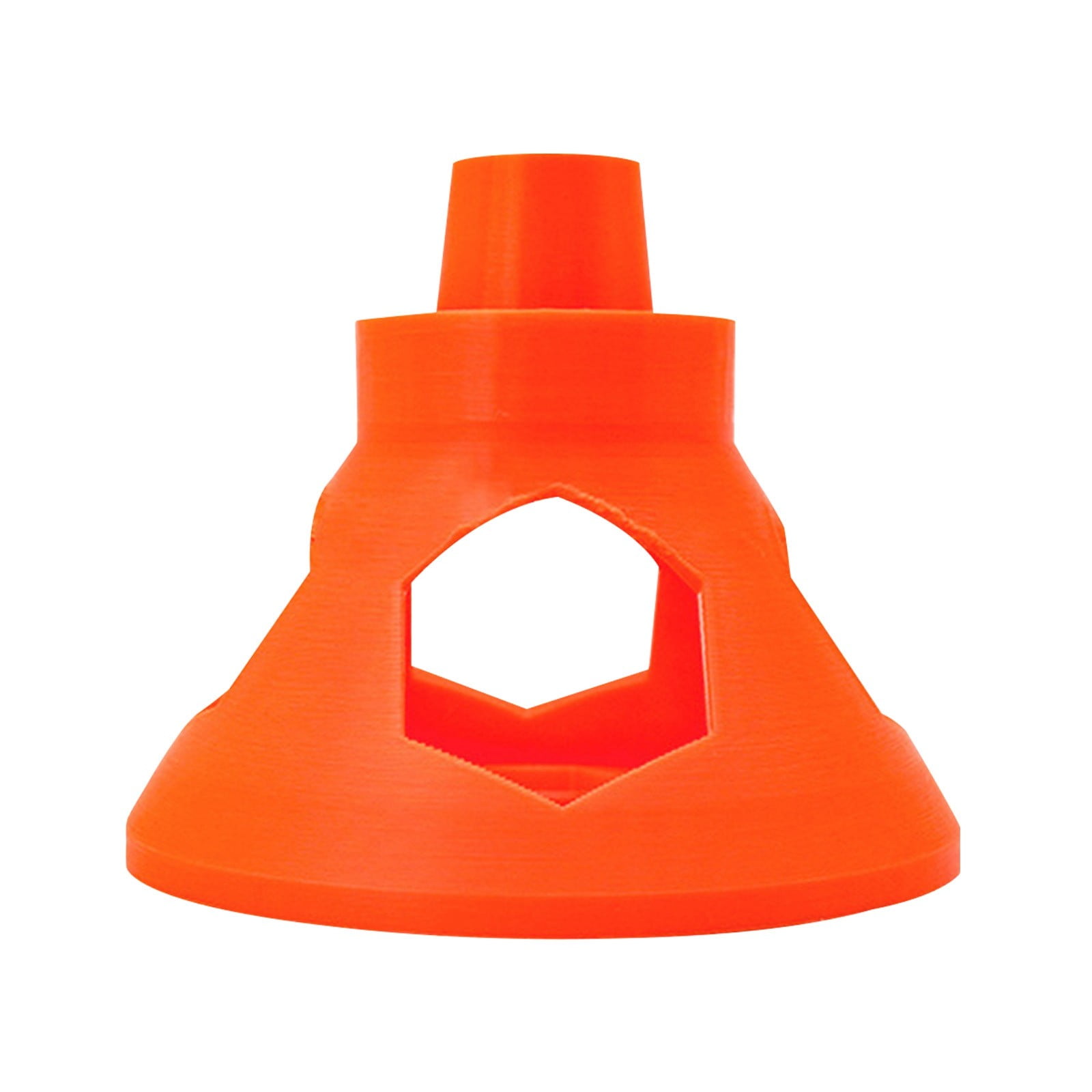 Universal Orange Plastic Traffic Cone Topper with Hexagonal Openings ...