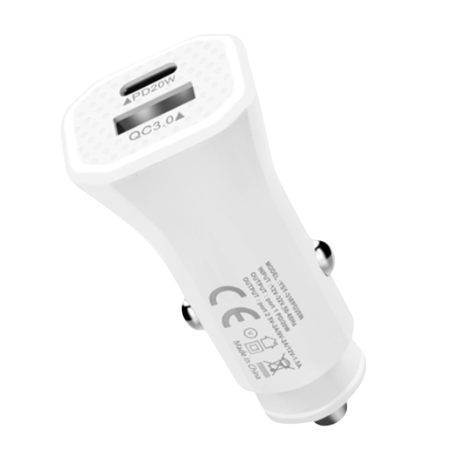 Universal PD20W Fast Car Charger USB+Type-C Ports Adapter Socket Kit ...
