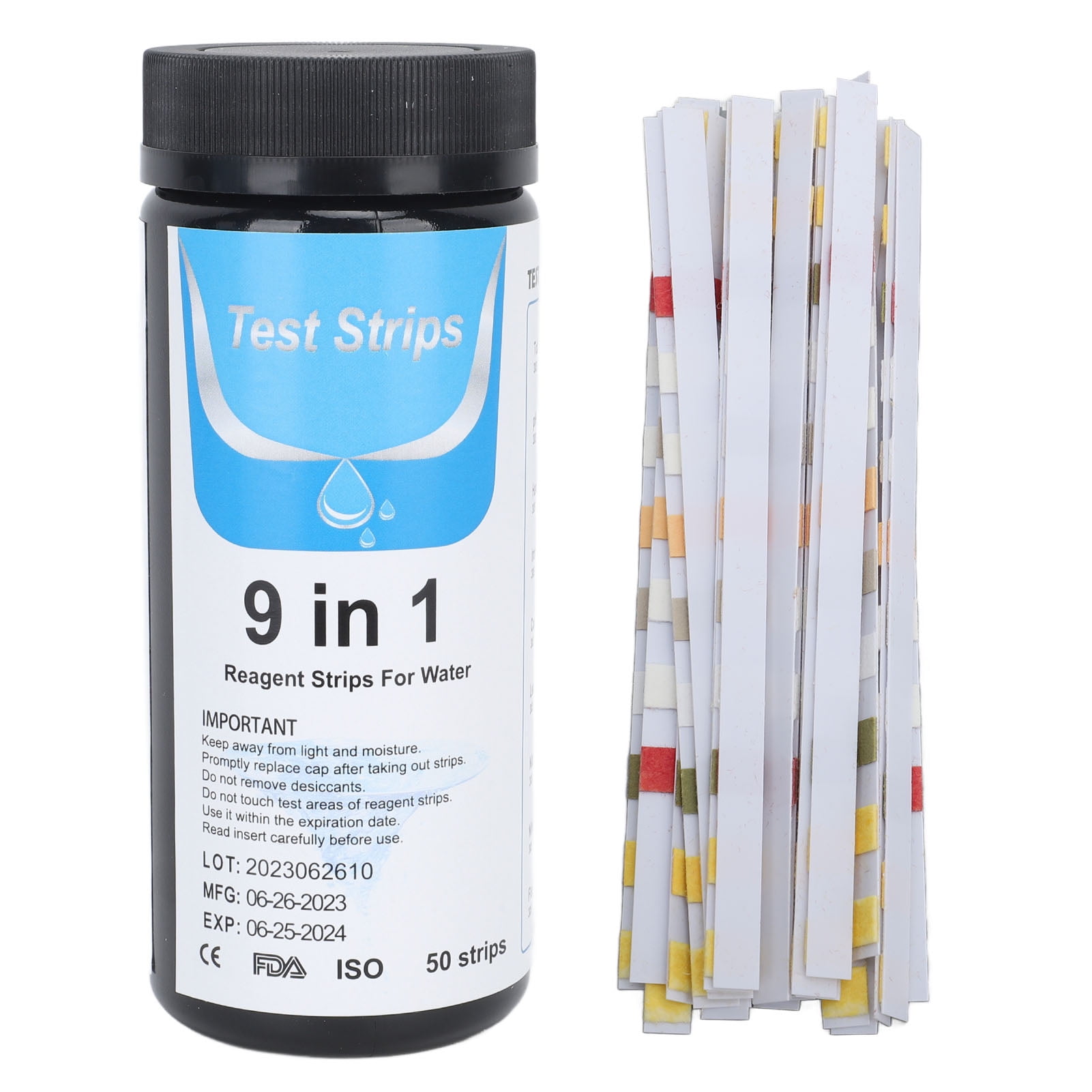 Universal PH Test Paper, 9 Parameter Water Analysis For Pool, Spa ...