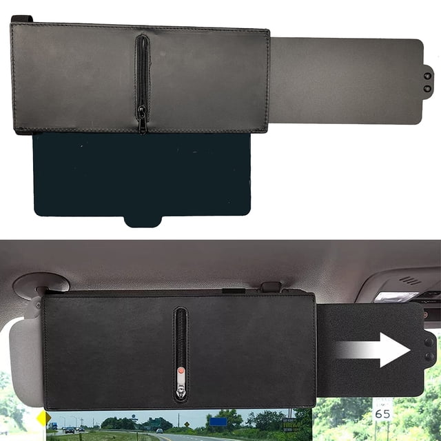 Universal PU Car Sun Visor Extender Car Window Sunshade And UV Rays ...
