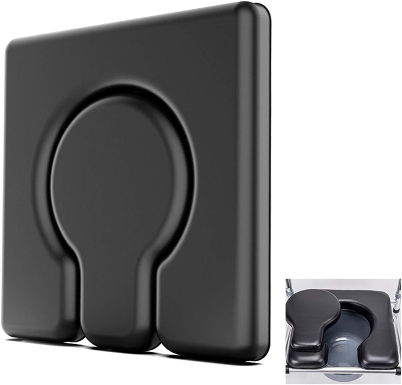 Universal PU Commode Seat Cushion, Sponge Padded Toilet Cushion for ...