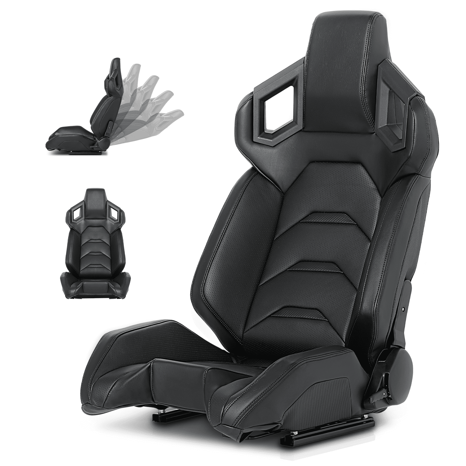 BEZT Universal PVC Bucket Style Reclinable Sport PU Leather Simulator ...