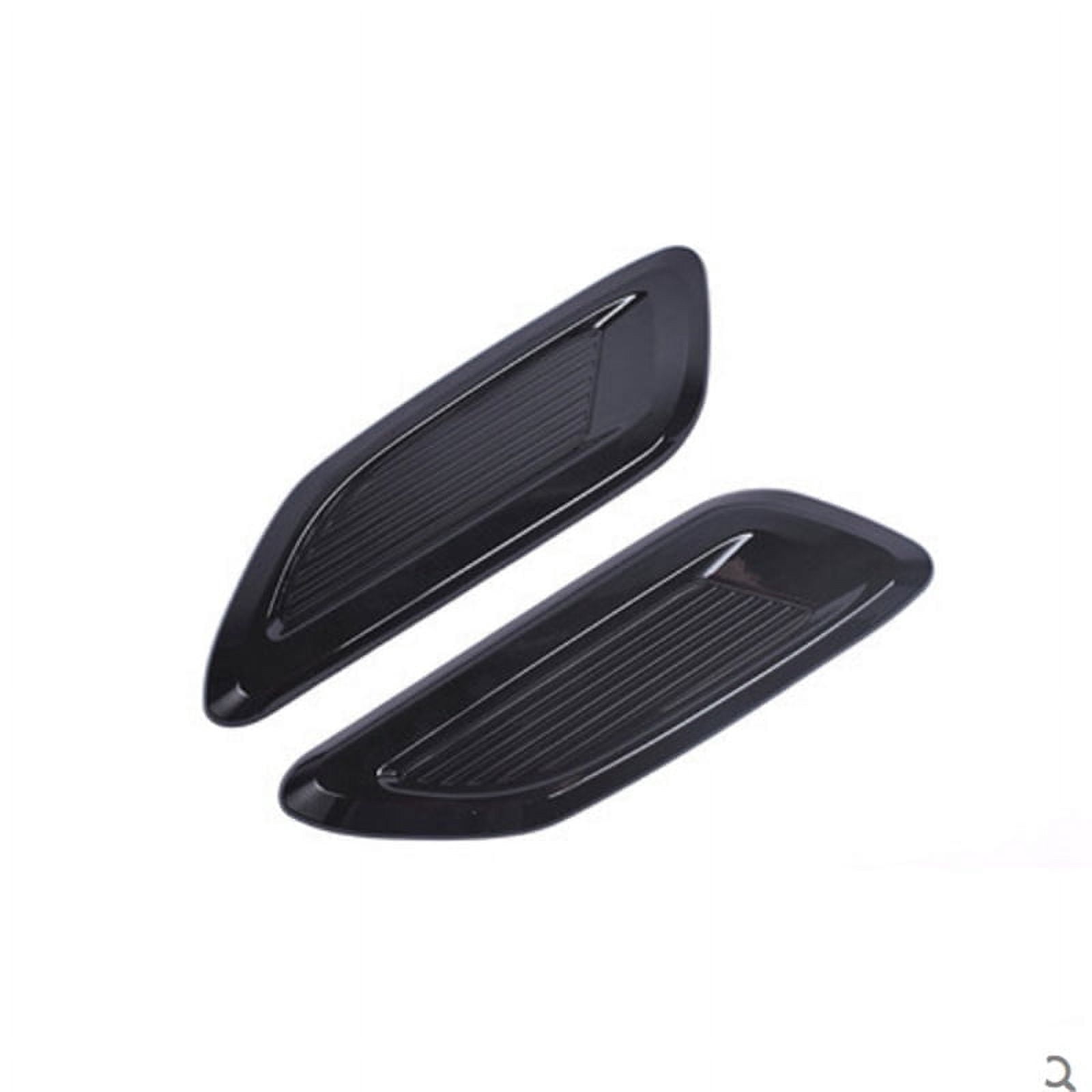 Universal Pair Car Air Flow Intake Hood Scoop Vent Bonnet Cover Glossy ...