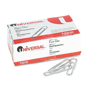 ACCO Metal Standard Paper Clip, #3, Silver, 100/Box, 10 Boxes/Pack ...