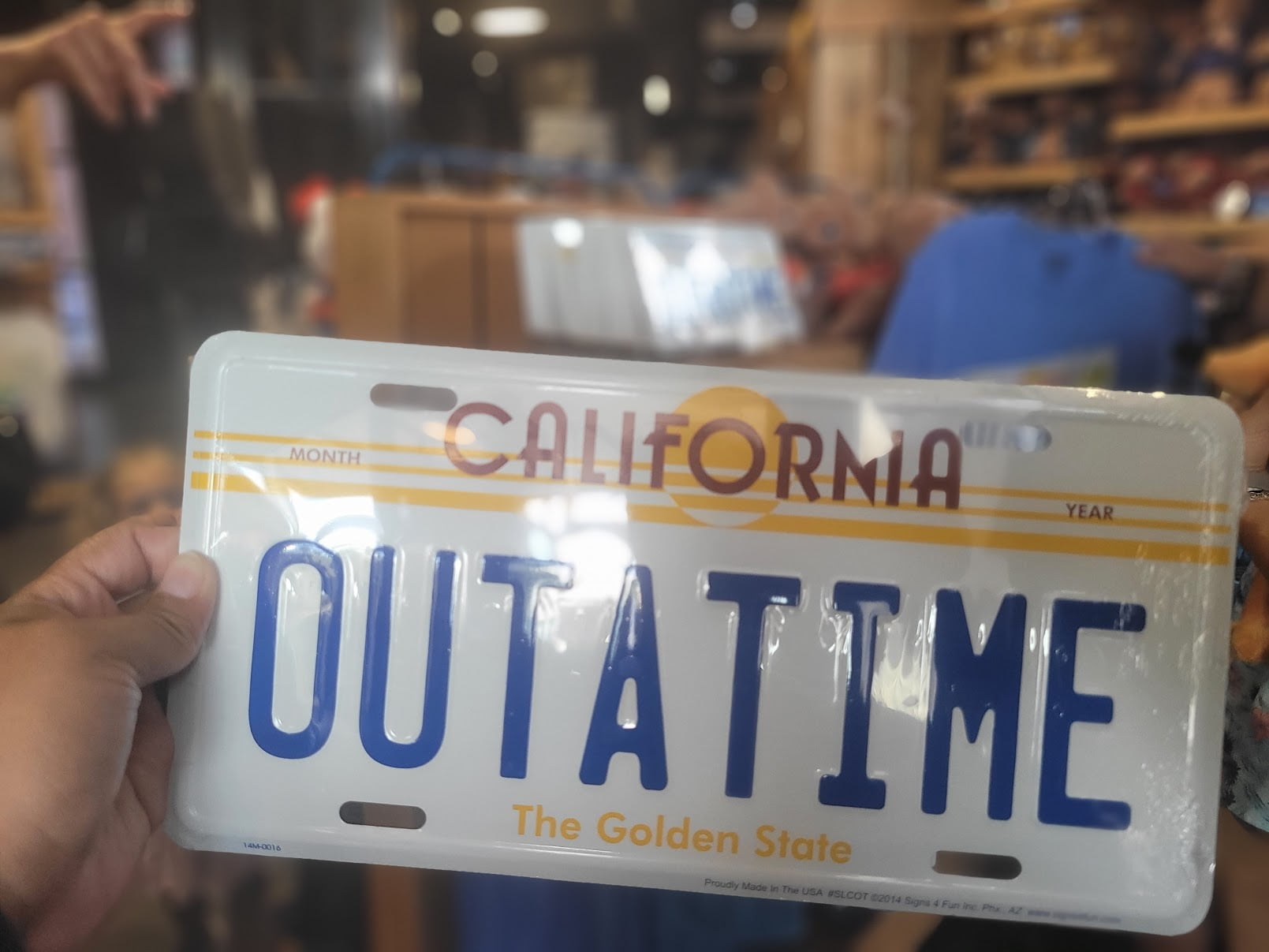 Universal Parks Back to the Future "OUTATIME" License Plate - Walmart.com