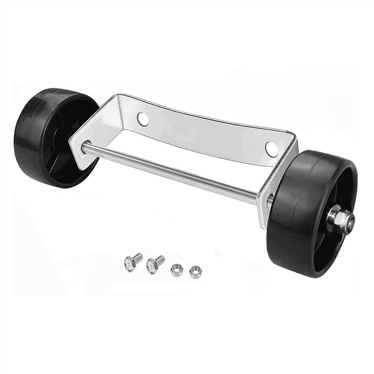 Universal Patio Heater Wheel Kit-Stainless Steel Silver Bracket + Black ...