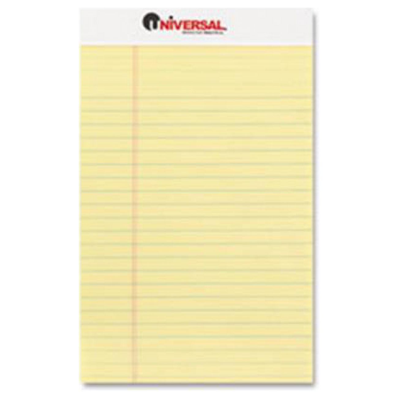 Universal Perforated Edge Writing Pad- Jr. Legal Rule- 5 x 8- Canary- 50-Sheet- Dozen - Walmart.com