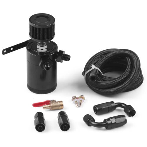 Universal Performance Oil Catch Can 2port -8AN Mounting Bracket Kit w ...