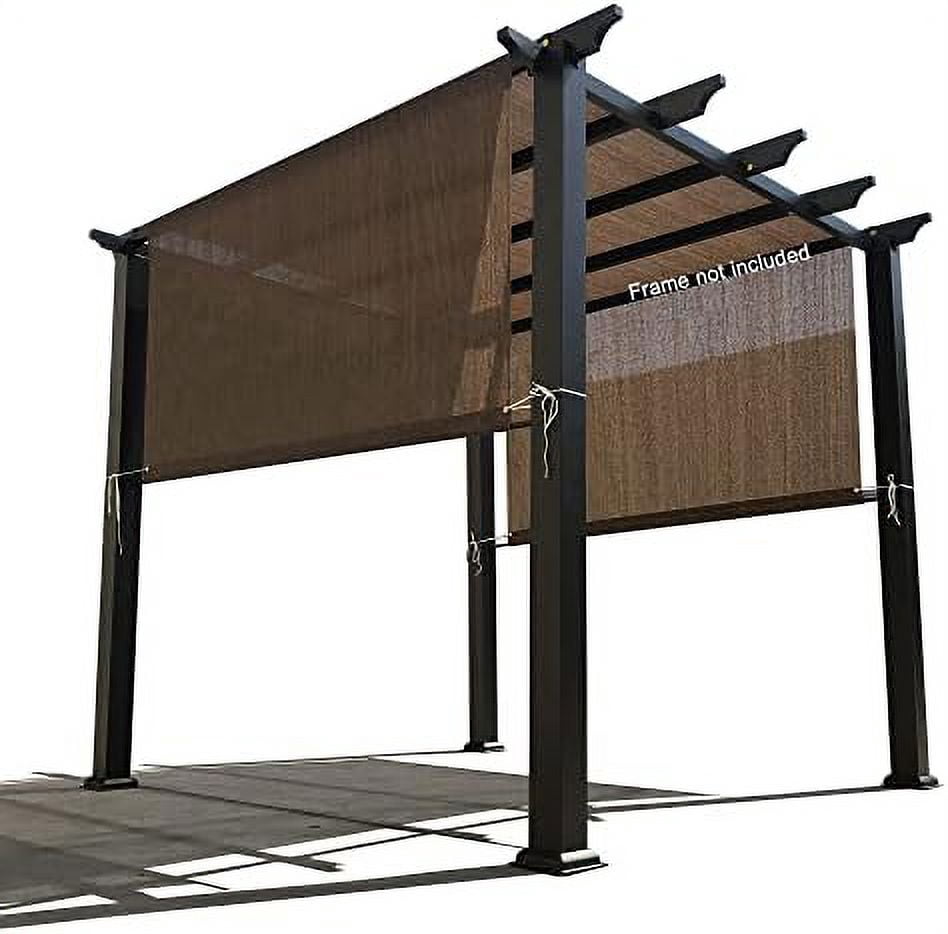 Universal Pergola Replacement Canopy Shade Cover with Breathable HDPE ...