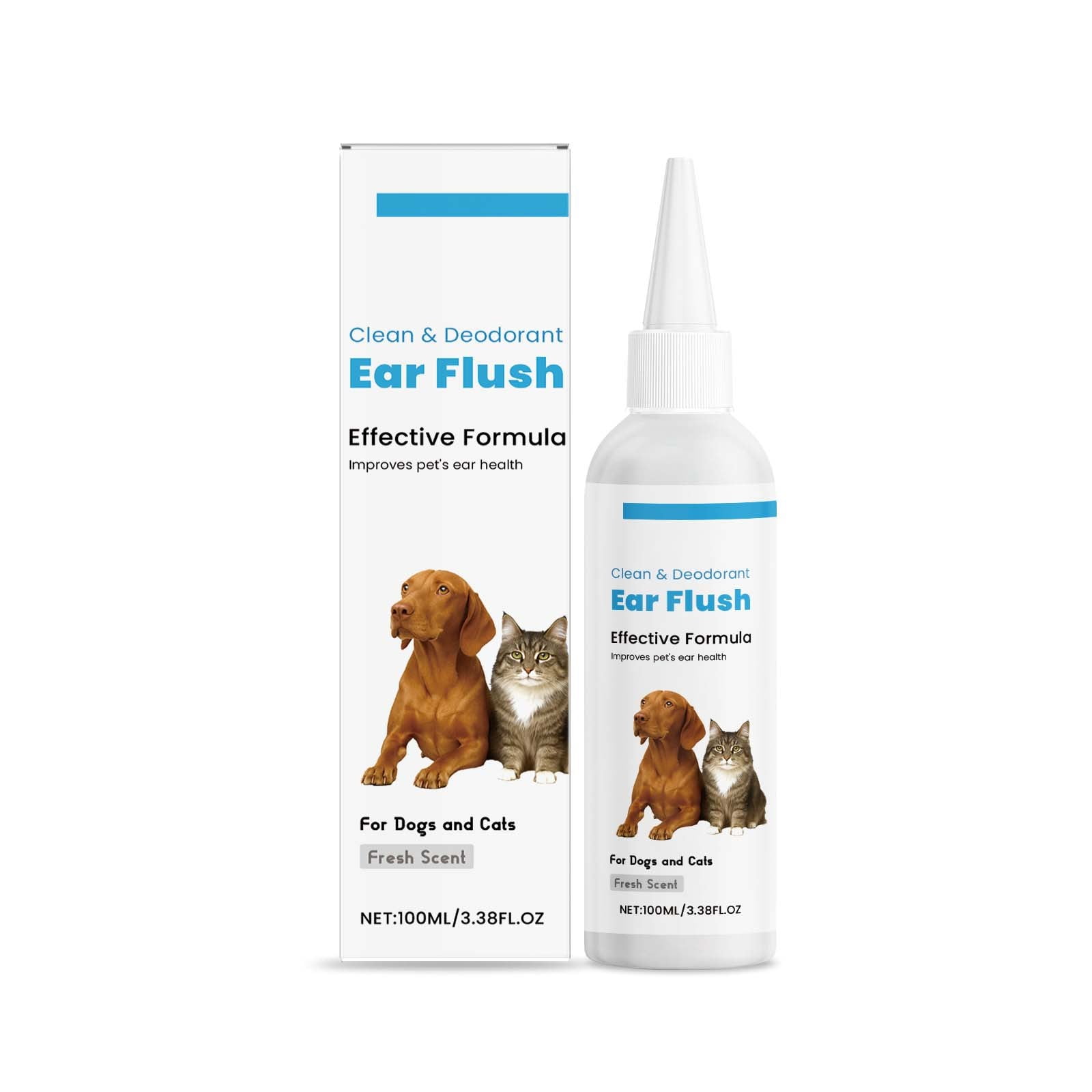 Universal Pet Ear Cleaning Solution for Dogs Cats Gentle Soothing ...