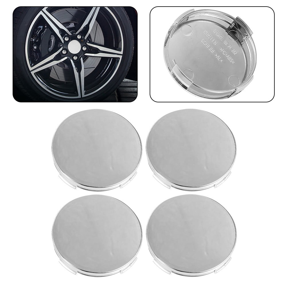 Universal Piece of 4 Wheel Tyre Center Hub Cap Cover 65mm 4 Clips ...
