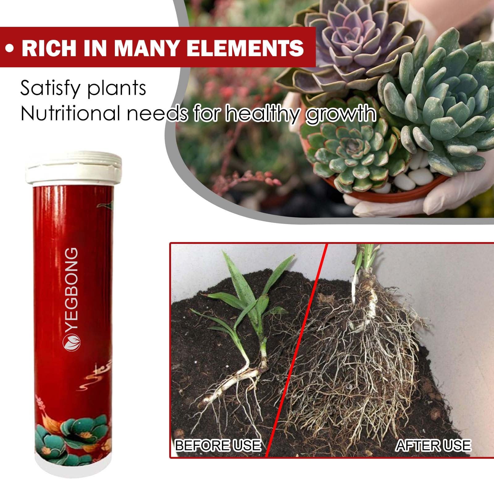 Universal Plant Fertilizer, Slow-Release Tablets, Easy Application, for ...